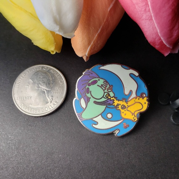 Disney | Jewelry | 425 Disney Under The Sea Band Blow Fish Pin | Poshmark